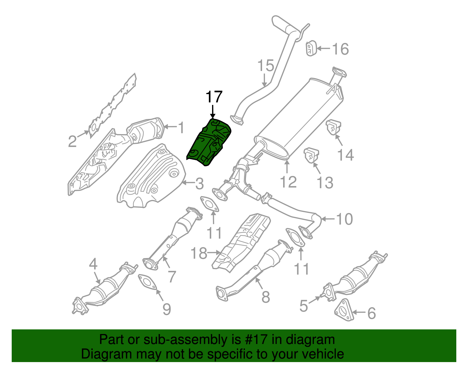 74752-EA000 - Floor Pan Heat Shield - 2005-2019 Nissan | Nissan OEM ...