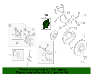 2008-2018 Audi Front Wheel Bearing 4H0-498-625-F | OEM Parts Online