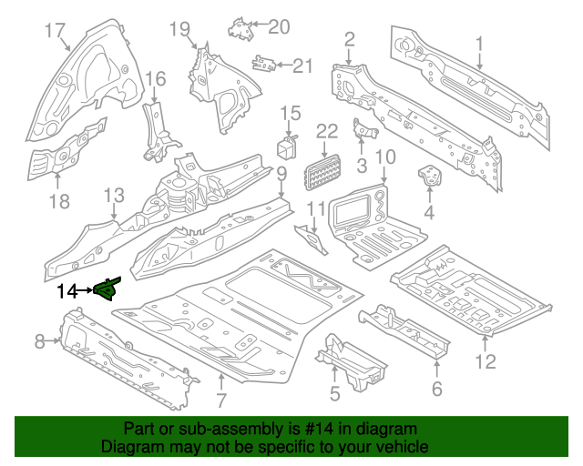 Genuine BMW 41-00-7-493-909 | Upper Rail Support | FREE Shipping on ...