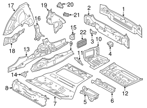41007493947 - 2018-2021 BMW X3 Rear Extension (41-00-7-493-947) | BMW ...