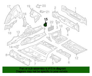 41117210195 - 2011-2024 BMW Rail End (41-11-7-210-195) | BMW of South ...