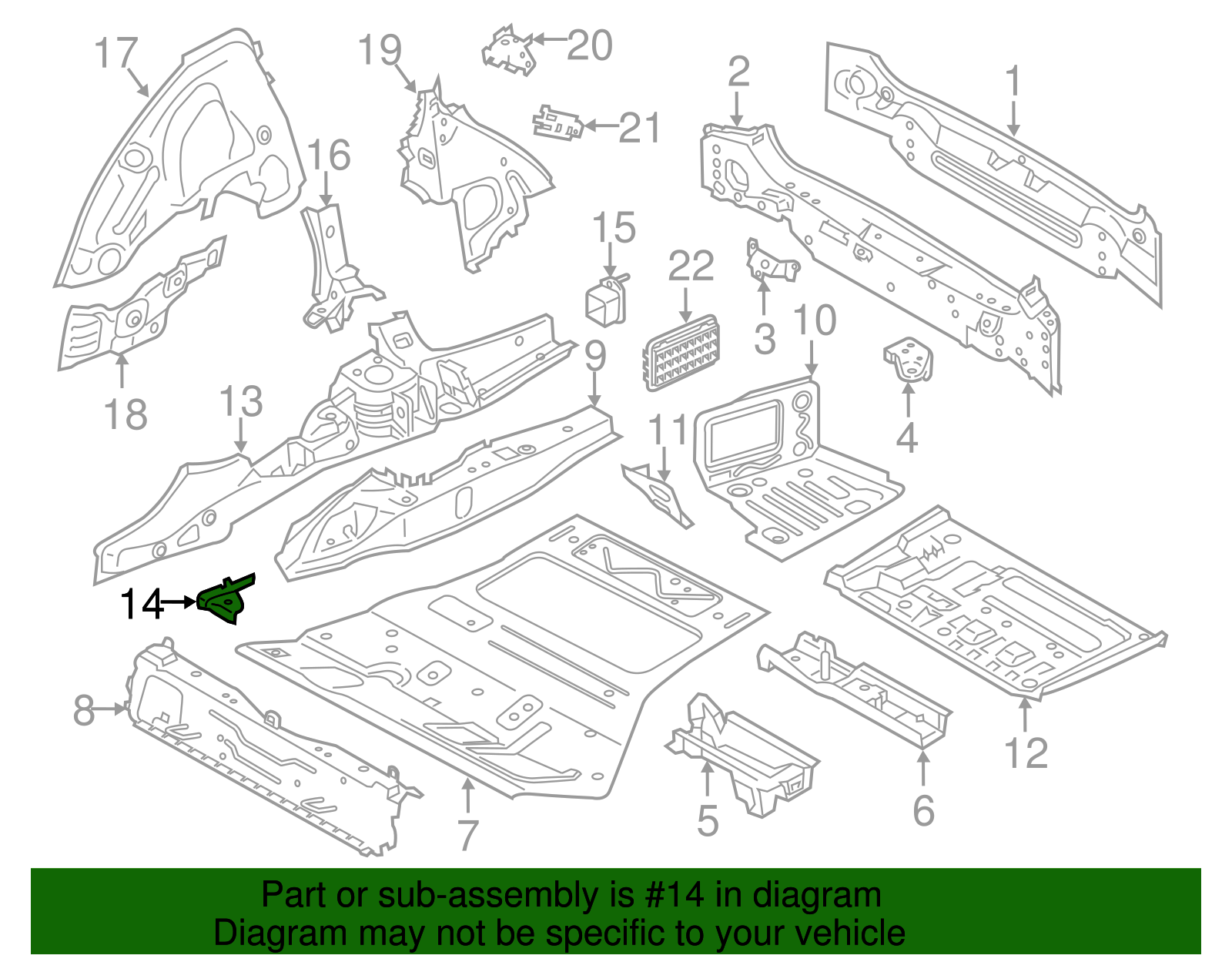 Genuine BMW 41-00-7-493-909 | Upper Rail Support | FREE Shipping on ...