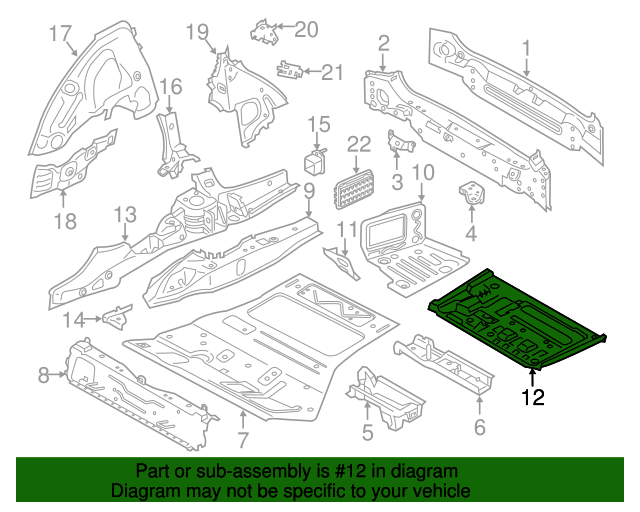 Genuine BMW 41-00-7-493-923 | Floor Extension | FREE Shipping on Most ...