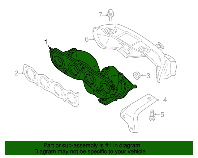 2014-2018 Hyundai Tucson Mnfd W/Converter 28510-2E020 | OEM Hyundai Parts