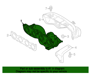 2014-2018 Hyundai Tucson exhaust manifold 28510-2E020 | World OEM Parts ...