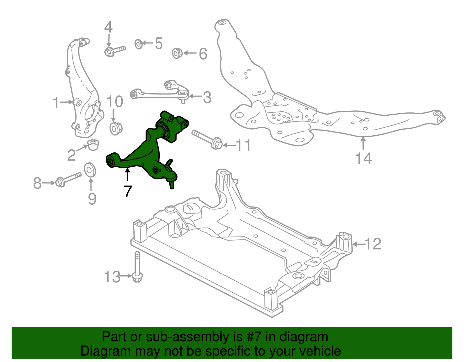 54501-4GE0B - Lower Control Arm 2014-2020 Infiniti | INFINITI Parts ...