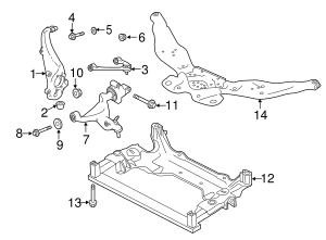 54500-4GE0B (545004ge0b) - 2014-2020 Infiniti Lower Control Arm ...
