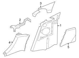 51439167072 - 2009-2016 BMW Z4 Upper Trim (51-43-9-167-072) | BMW of ...