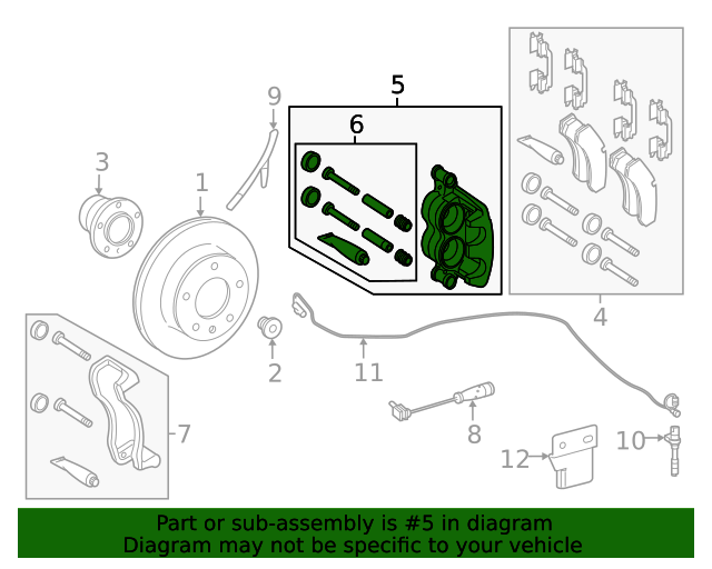 9074218900 - Caliper 2019-2024 Mercedes-Benz | Mercedes-Benz USA Parts