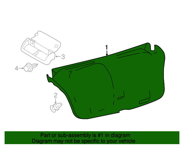 2013-2018 Toyota Avalon Trunk Lid Trim 64719-07010-C0 | OEM Parts Online