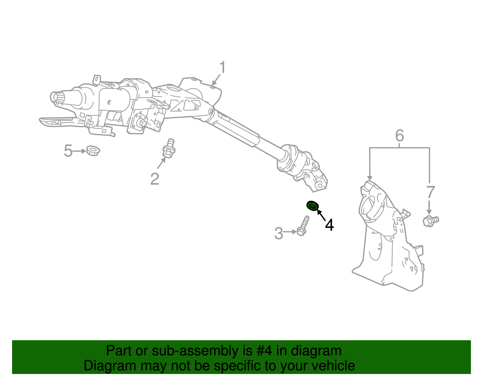 90511-671-003 - Column Assembly Washer 2001-2025 Honda | Honda Parts Online