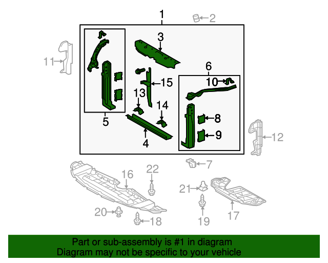 53201-08051 - Radiator Support - 2019-2020 Toyota Sienna | OEM Genuine ...