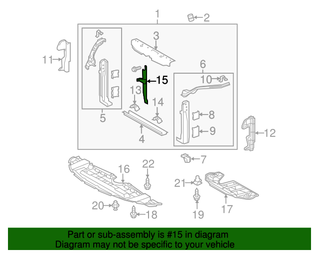2011-2017 Toyota Sienna Lock Support 53208-08020 | Toyota Parts