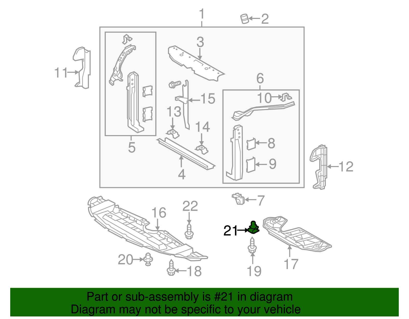 2006-2020 Toyota Radiator Support Splash Shield Seal 51455-0E010 ...