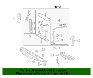 1989-2024 Toyota Hood Stop Buffer (Front) 90541-15004 | OEM Parts Online