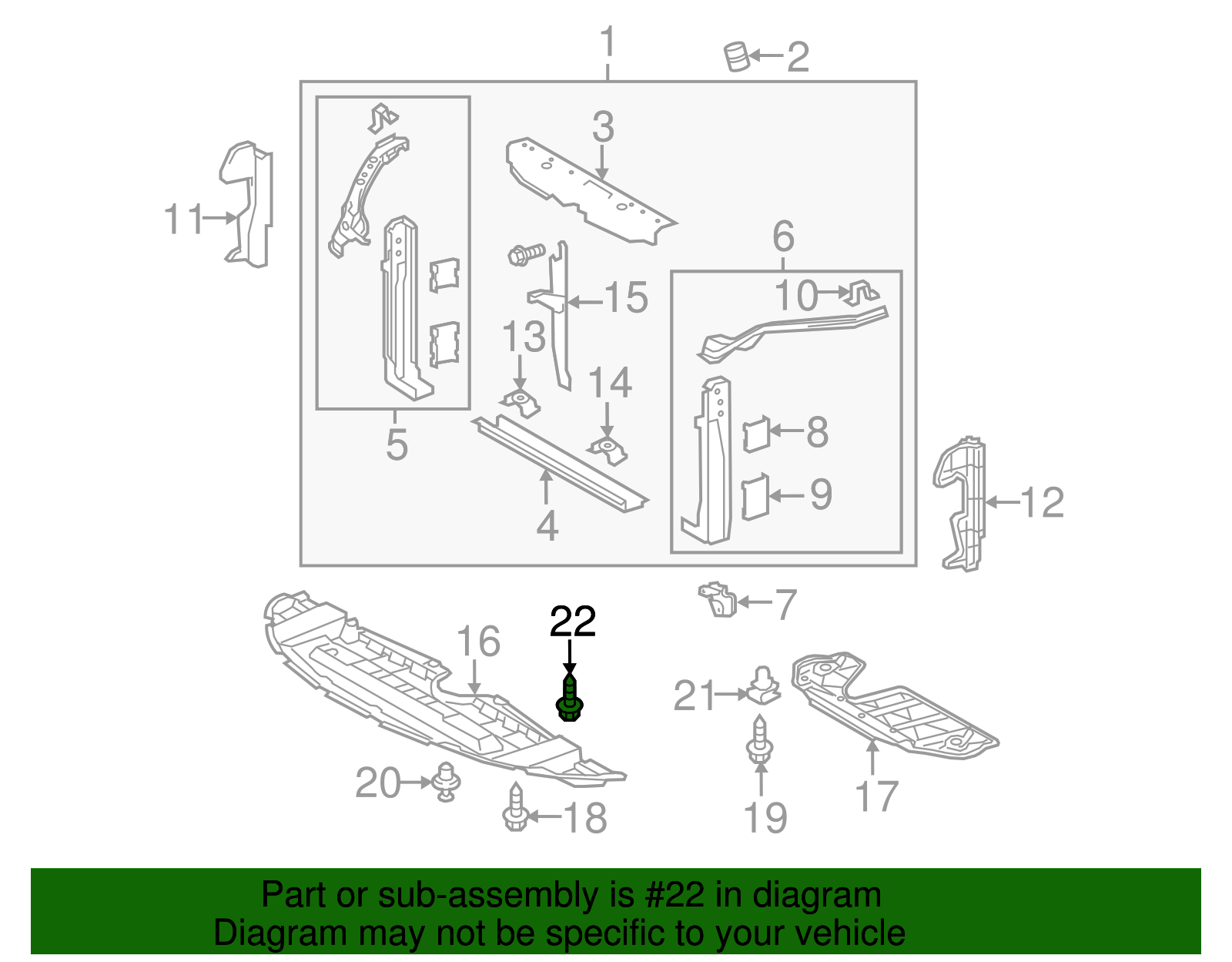 2001-2020 Toyota Under-Body Shield Bolt 9008011718 | Toyota Parts Center