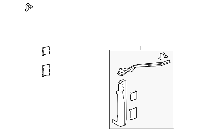 2011-2019 Toyota Sienna Support Brace 53203-08040 | Toyota Parts Center