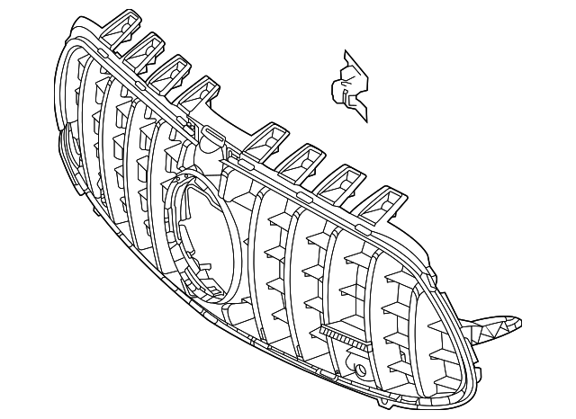 177-880-11-03 - Upper Grille 2020-2023 Mercedes-Benz CLA 45 AMG ...