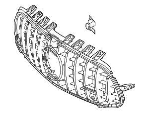 177-880-86-05 - Upper Grille 2021-2023 Mercedes-Benz CLA 45 AMG ...