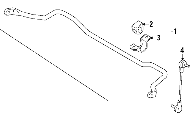 2024 Ford Ranger Stabilizer Bar MB3Z-5482-V | QuirkParts