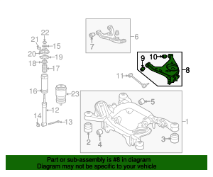 LR023713 - Lower Control Arm - 2003-2012 Land Rover Range Rover | Land ...