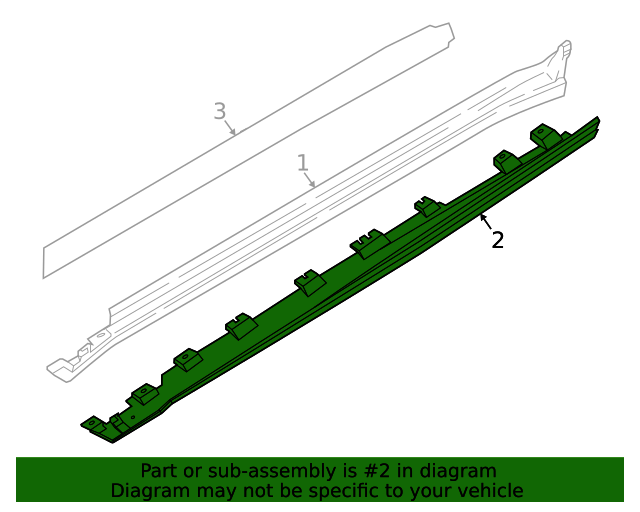51778091650 - 2020-2022 BMW X6 Rocker Molding (51-77-8-091-650) | BMW ...