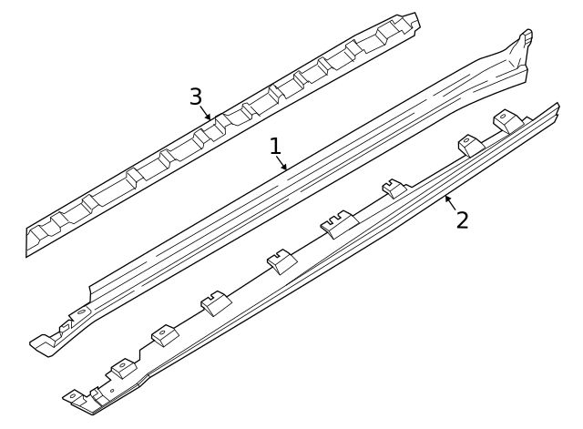 2020-2021 BMW X6 Rocker Molding 51-77-8-099-202 | OEM Parts Online