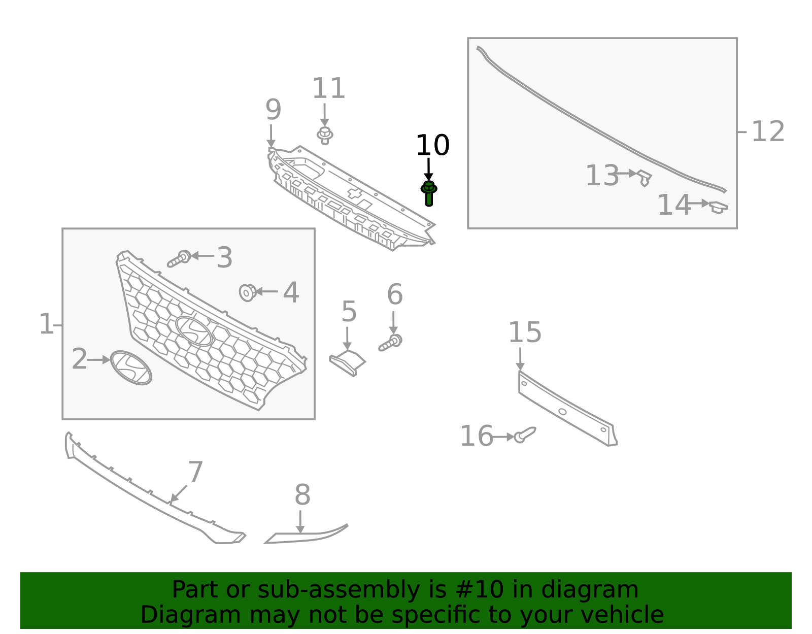 Genuine Sight Shield for 2021-2023 Hyundai Santa Fe | Part# 86390-S2500 ...