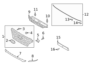 Genuine Lower Trim for 2021-2023 Hyundai Santa Fe | Part# 86569-S2600 ...