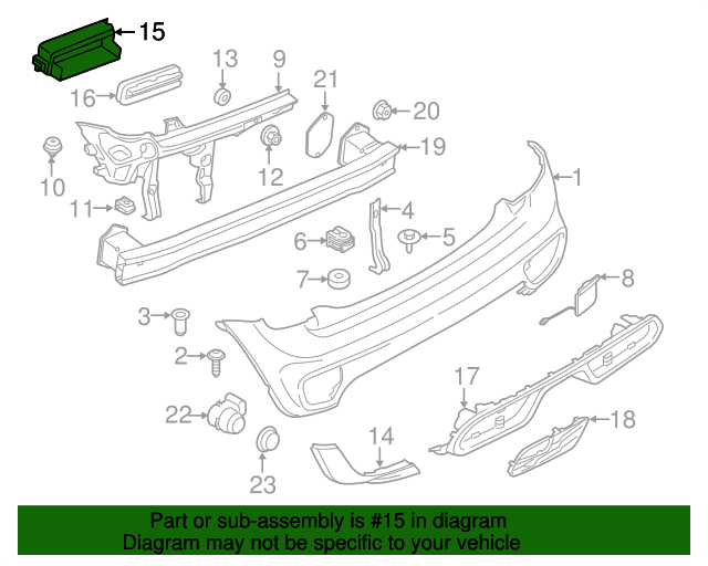51-12-7-302-547 - Breather covering rear 2014-2024 Mini Cooper ...