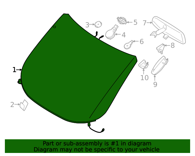 Ford DT1Z-5403100-AT - Windshield - 2014-2018 Ford Transit Connect ...