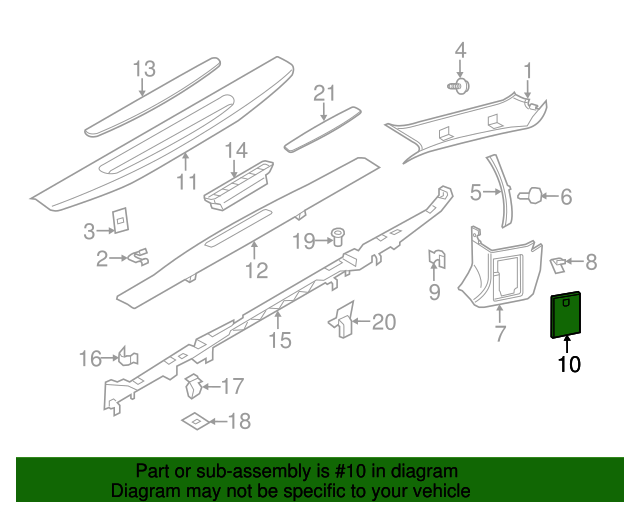 2012-2024 Porsche Access Cover 991-555-622-02-1E0 | Sunset Porsche Parts