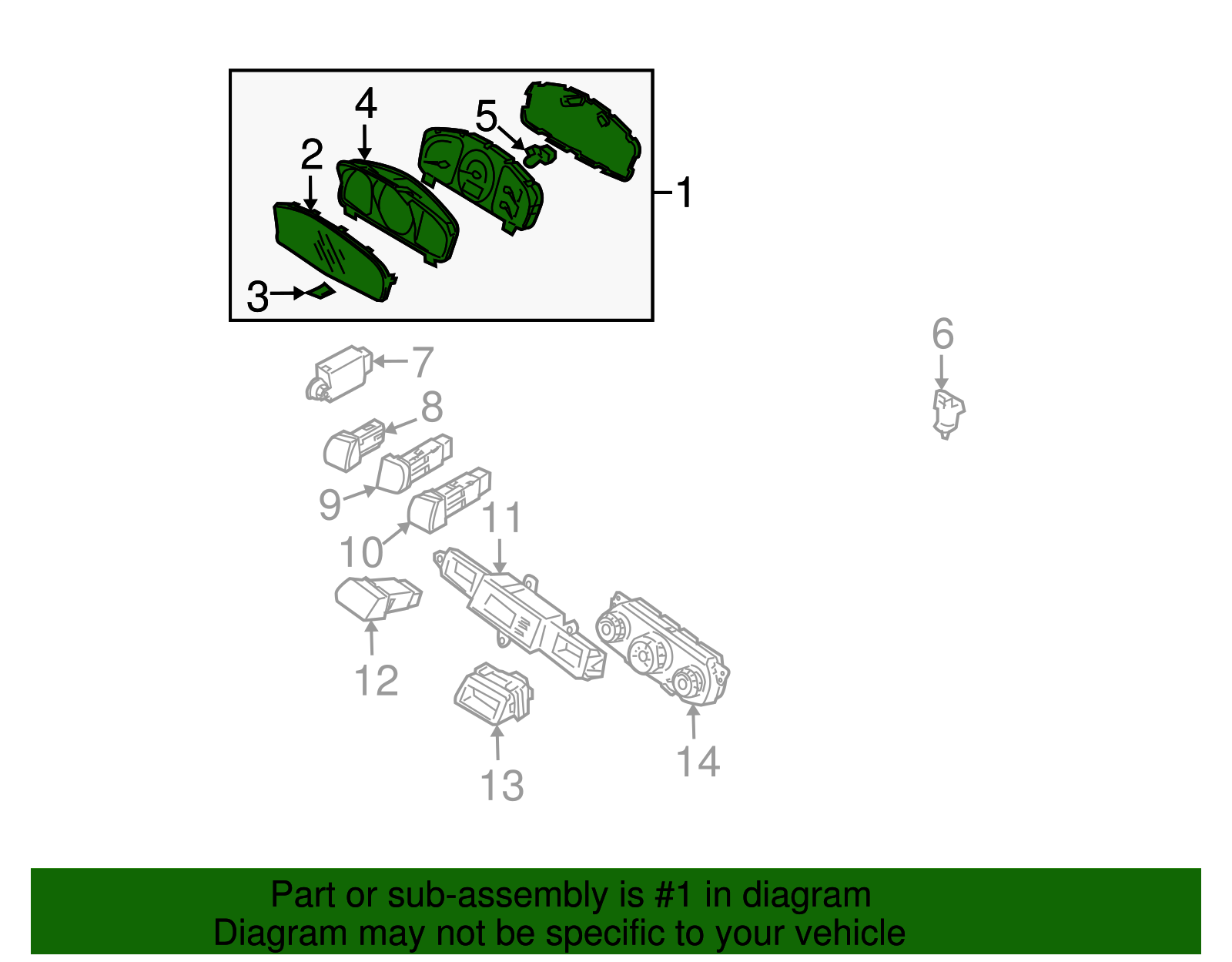 94001-1F168 - Instrument Cluster 2008 Kia Sportage | Kia.Parts Store