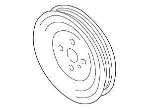 2001-2002 Hyundai Accent Pulley 25221-26021 | Hyundai Wholesale Direct