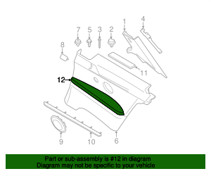 51437903626 - 2008-2013 BMW M3 Armrest Pad (51-43-7-903-626) | BMW of ...