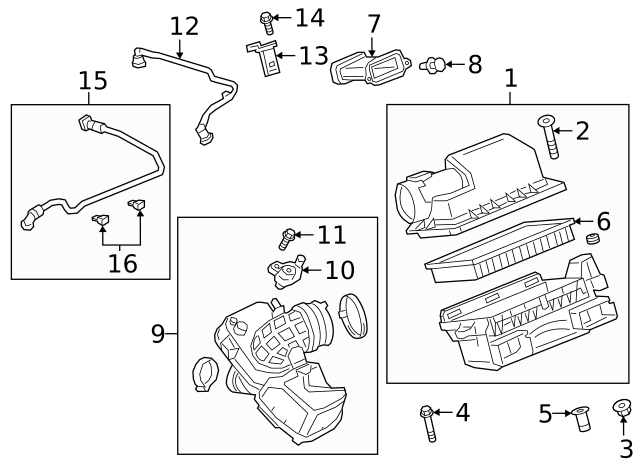 2019 Cadillac CT6 Positive Crankcase Ventilation Tube 55496605 ...