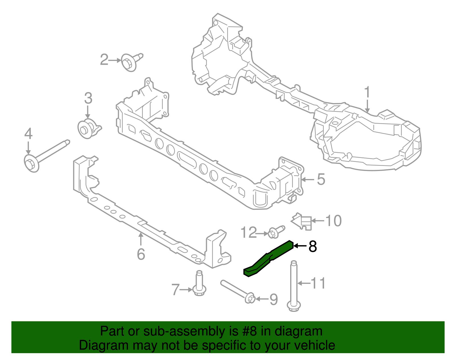 Genuine OEM Ford Part - Lower Tie Extension AV6Z-9910008-B | Genuine ...