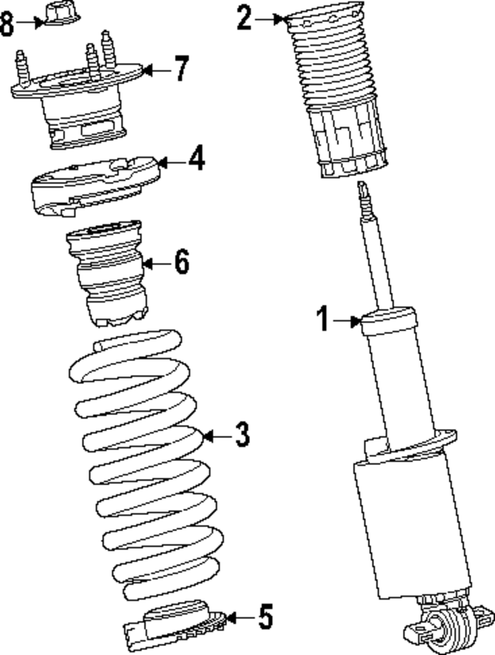 2023-2025 GM Strut 86555000 | OEM Parts Online