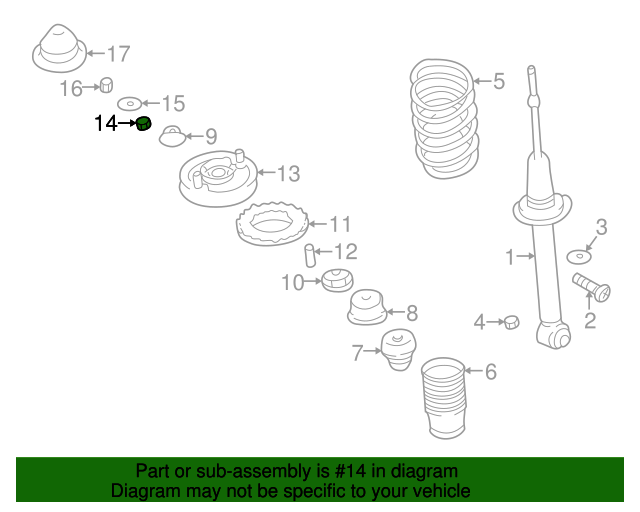 MF434105 - Insulator Nut - 1995-2005 Mopar | Mopar Parts Canada