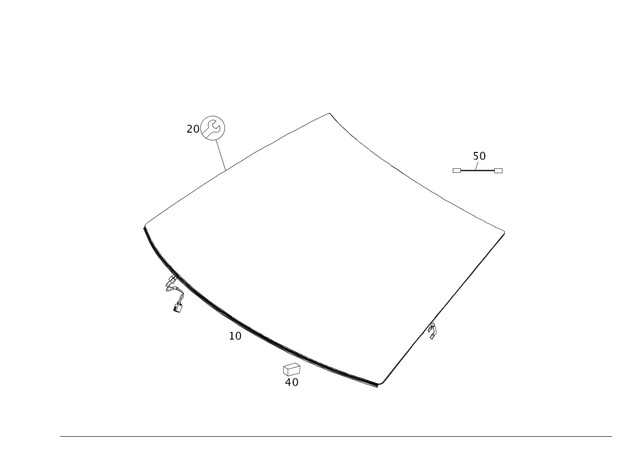 2013-2020 Mercedes-Benz Windshield 231-670-16-00 | Benz Parts Express