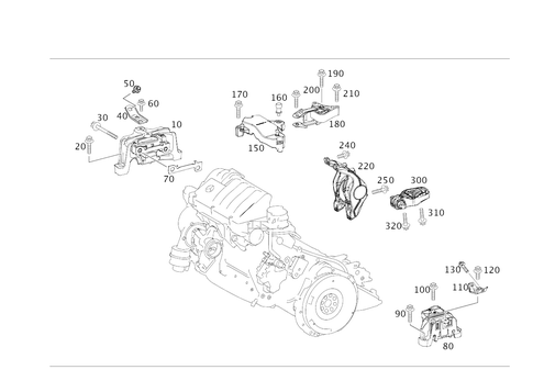 Engine Suspension for 2020 Mercedes-Benz GLA250 | Mercedes-Benz USA Parts