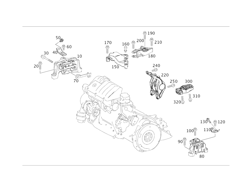 246-240-12-09 - Engine Stabilizer Mount 2014-2020 Mercedes-Benz ...