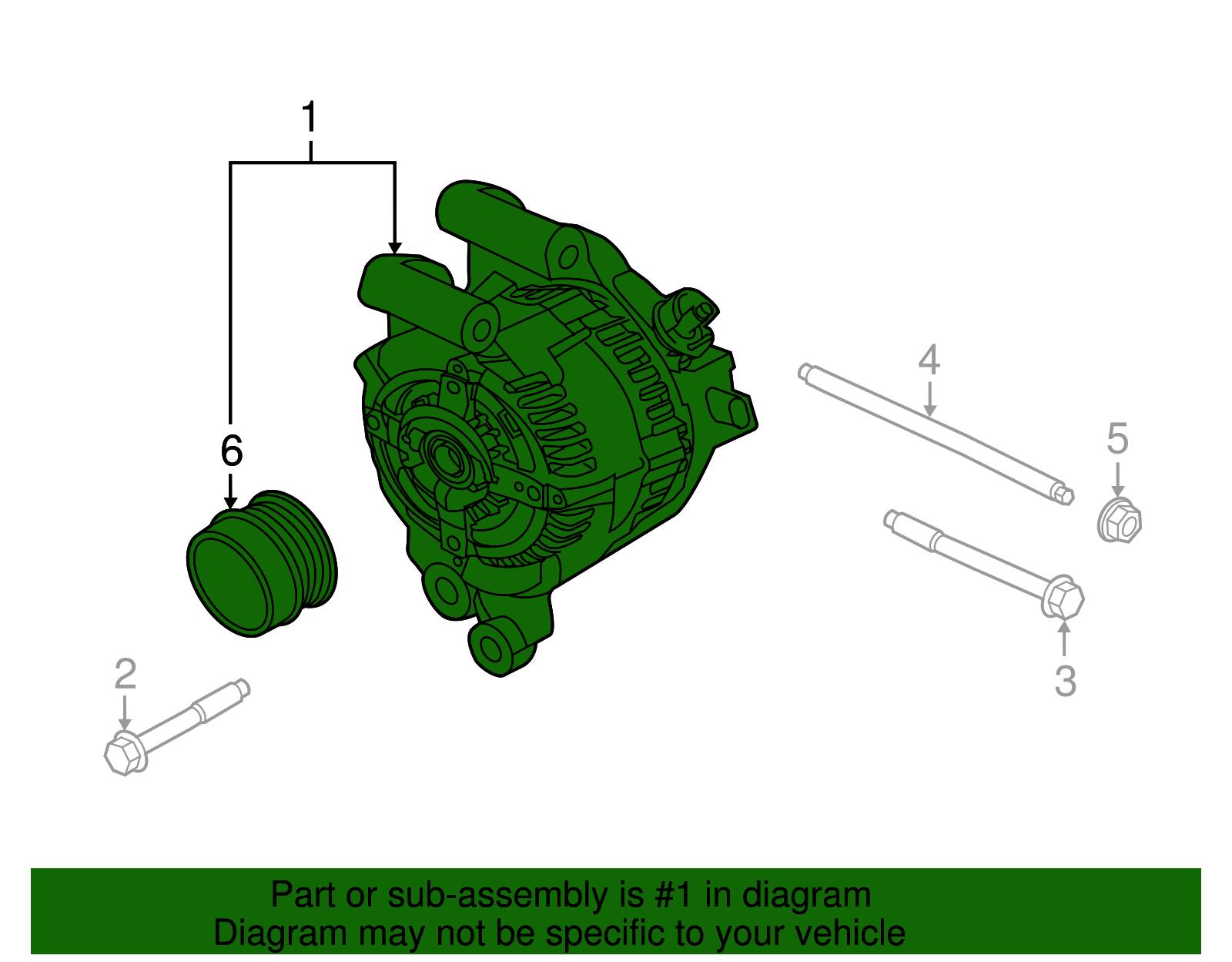 Original 2013-2019 Ford Escape Alternator CJ5Z-10346-D | Levittown Ford ...