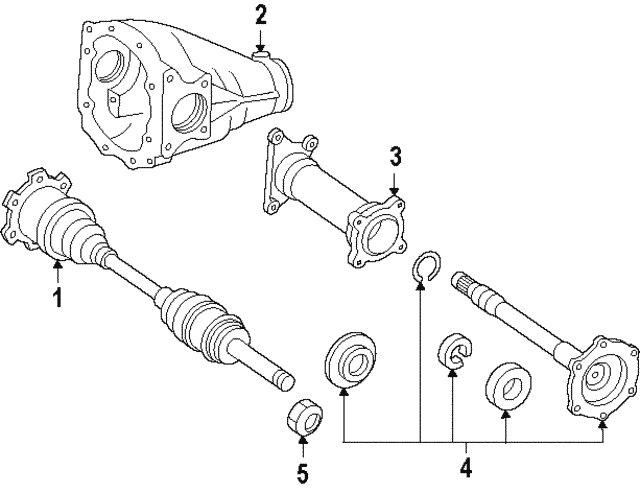 1984-1995 Toyota Shaft Assembly Front Drive 43430-35012 | Toyota Parts ...