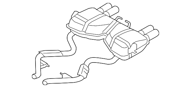 Genuine BMW 18-30-7-848-119 | Rear Muffler | FREE Shipping on Most ...
