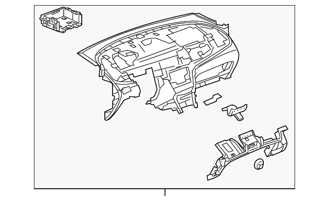 Jet Black Instrument Panel Lower Trim Panel 42574087 | OEM Parts Online