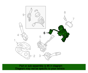 2007-2010 Kia Rondo Ignition Switch 81910 1D010 | TascaParts.com