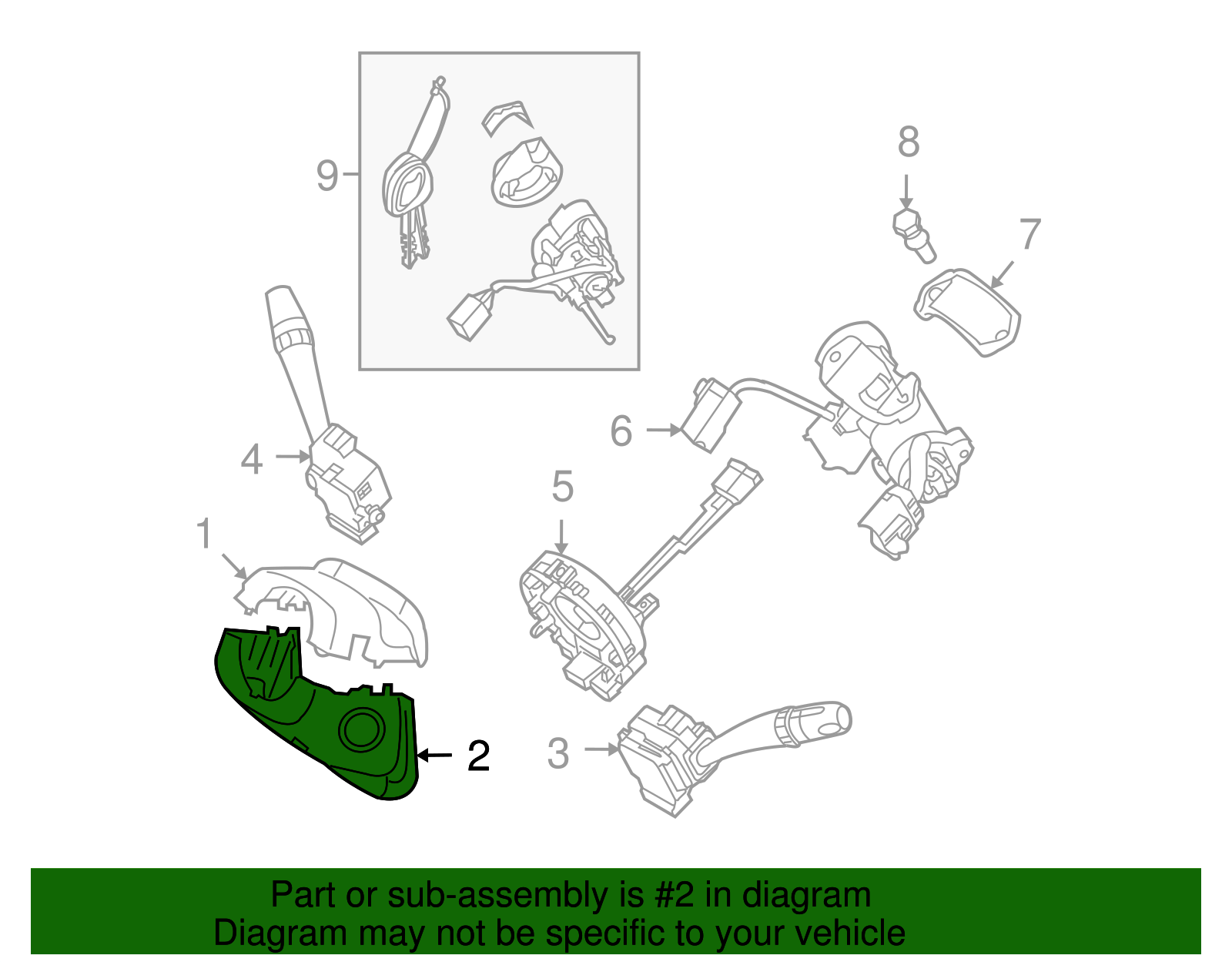 84852-1D000WK - Lower Column Cover 2007-2010 Kia Rondo | Kia.Parts Store