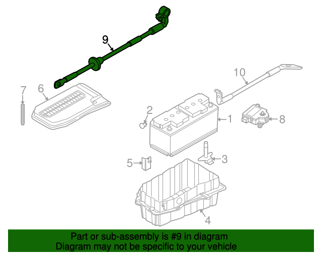 2009-2015 Audi Q7 Positive Cable 4L0-971-225-E | OEM Parts Online