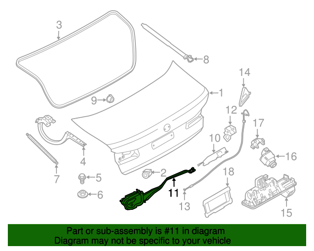 51247383561 - 2017-2024 BMW Lock Actuator (51-24-7-383-561) | BMW of ...